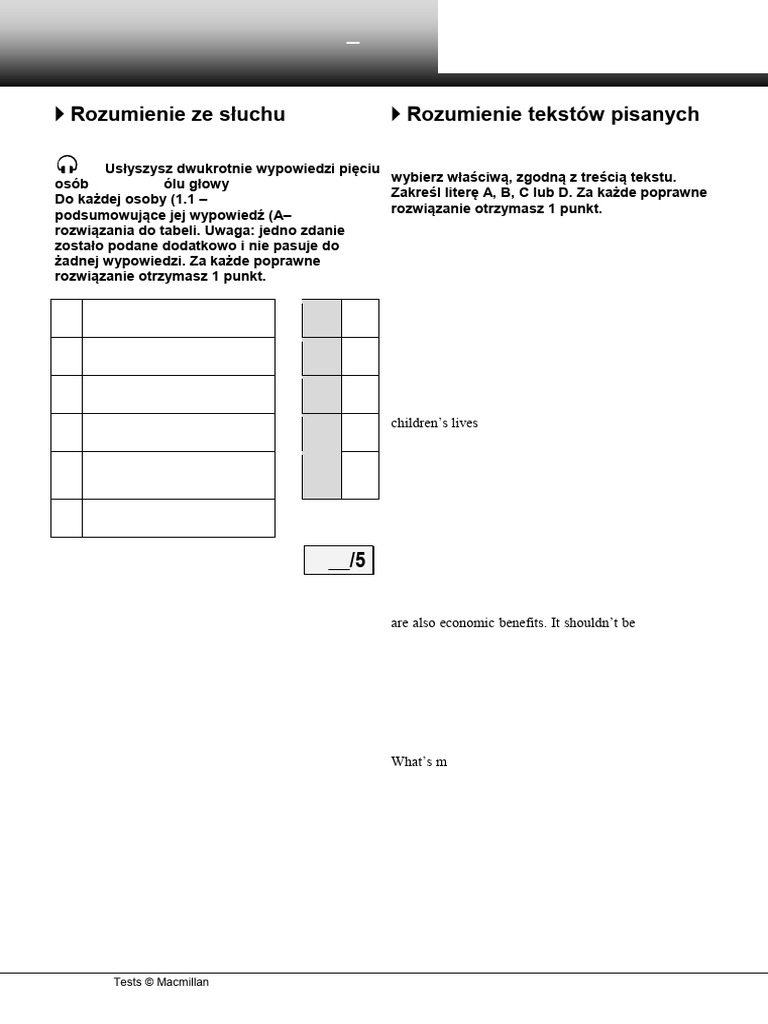 Matura Checkpoint Units 3-4 B | PDF | Multilingualism | Behavioural ...