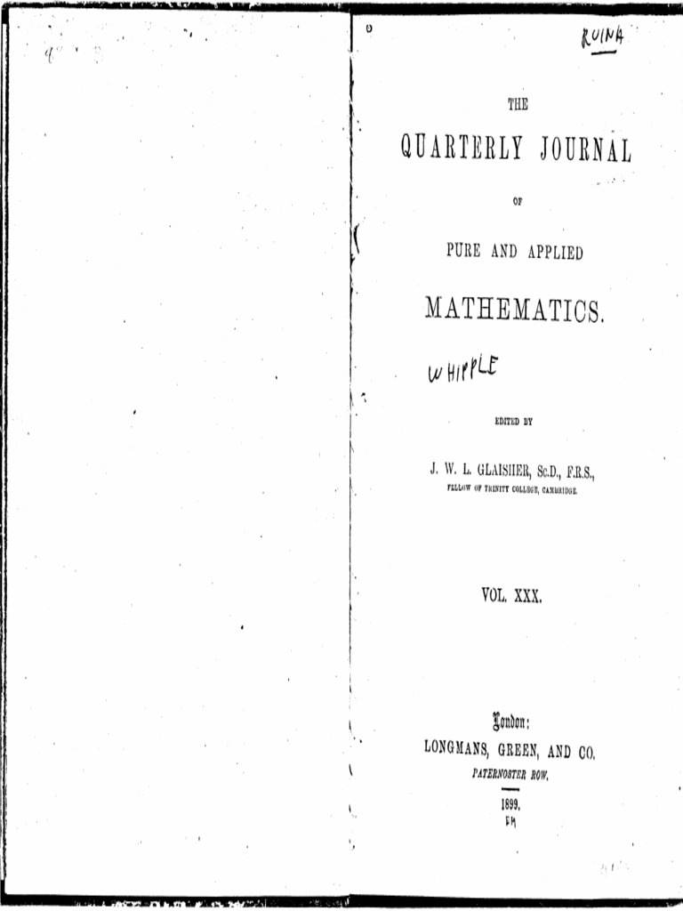 Whipple Model Orginal Paper | PDF