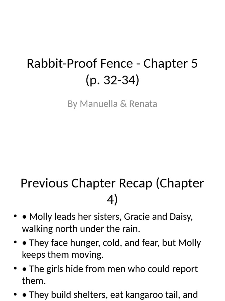 Rabbit Proof Fence Chapter5 | PDF
