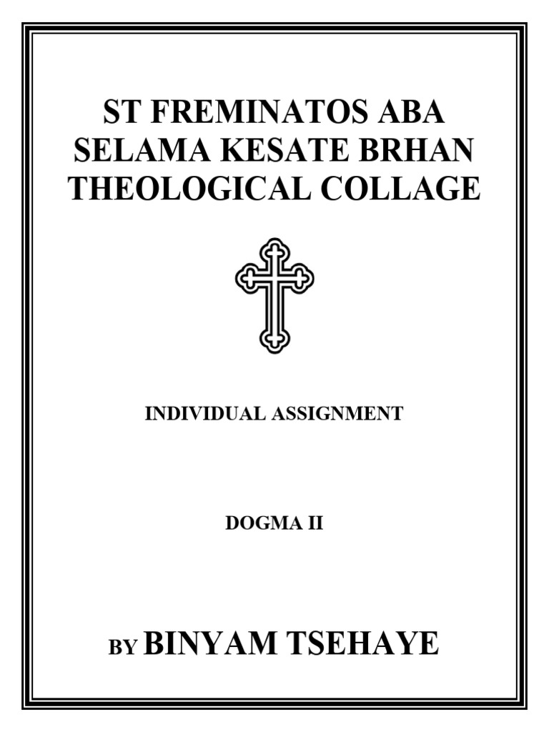 Dogma 2 Assignment | PDF | Predestination | God In Christianity