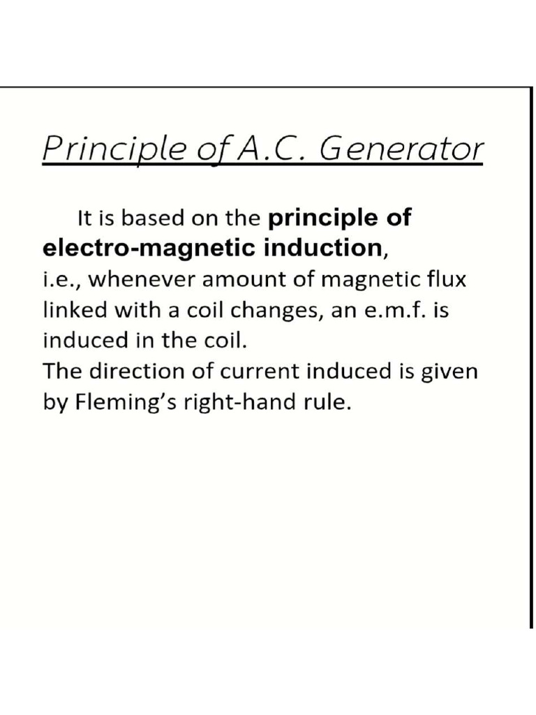 Ac Generator | PDF