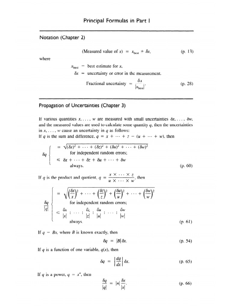 Taylor-An Introduction to Error Analysis | PDF