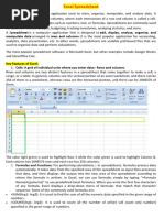 Essential Spreadsheet Features Explained | PDF | Spreadsheet ...