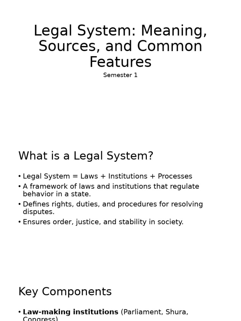 Intro To Legal Systems | PDF