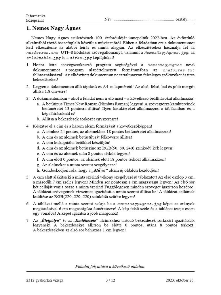 Nemes Nagy Ágnes | PDF