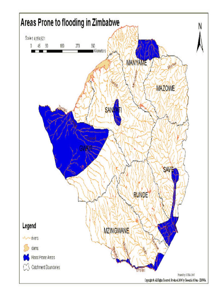Areas Prone To Flooding in Zimbabwe | PDF