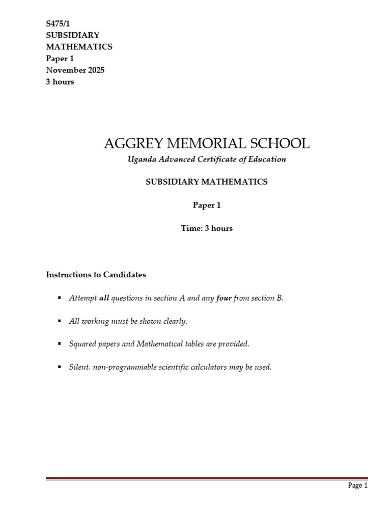 Sub Math End of Term | PDF | Standard Deviation | Matrix (Mathematics)