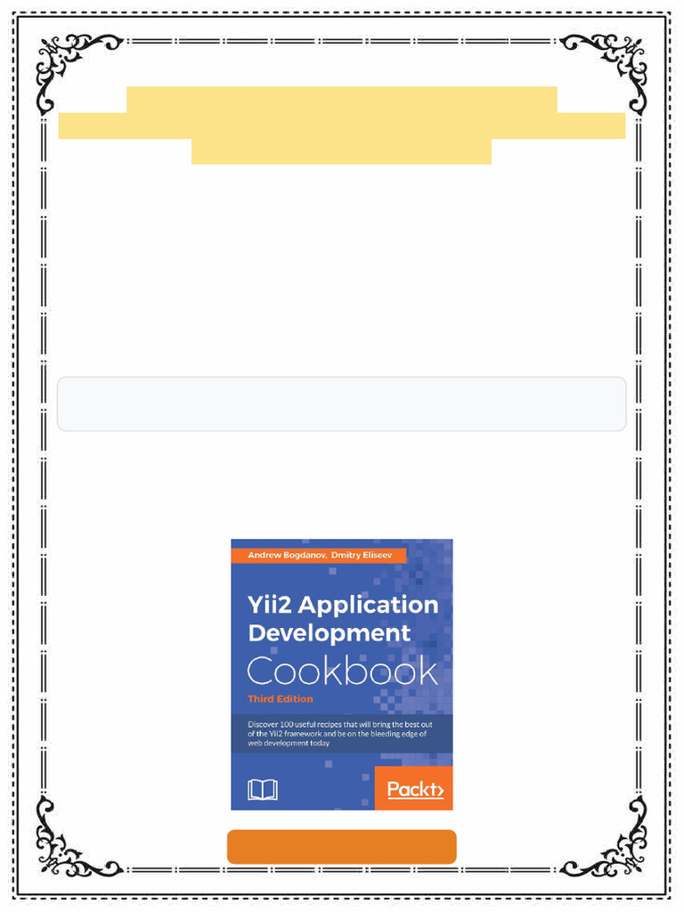 Yii2 Application Development Cookbook 3rd Edition Alexander Makarov ebook one click access | PDF ...
