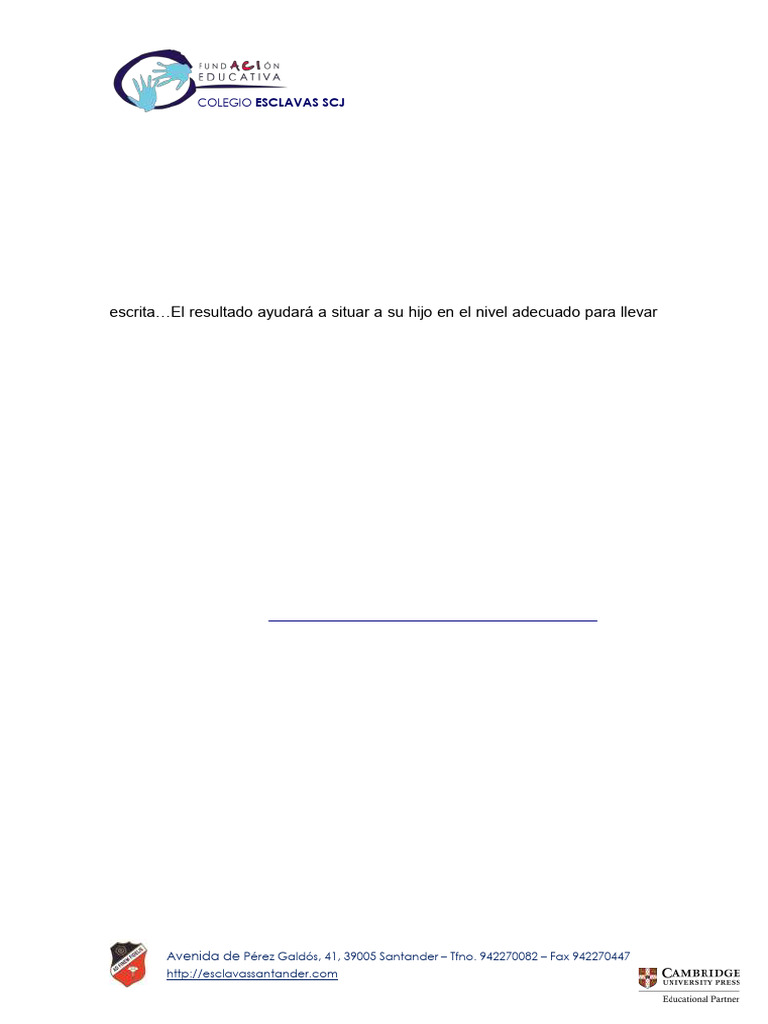 Circular Test de Nivel de Inglés Bach Dual 2425 | PDF
