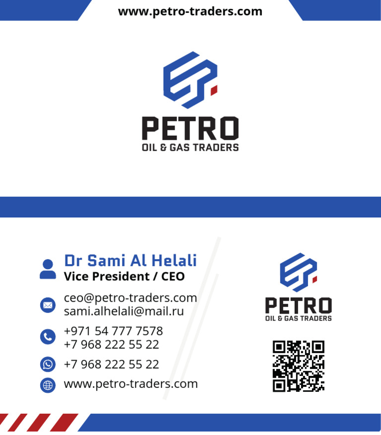 Petro Business Card - Dr Sami Al Helali | PDF