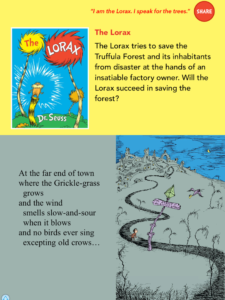 The Lorax - Dr Seuss | PDF