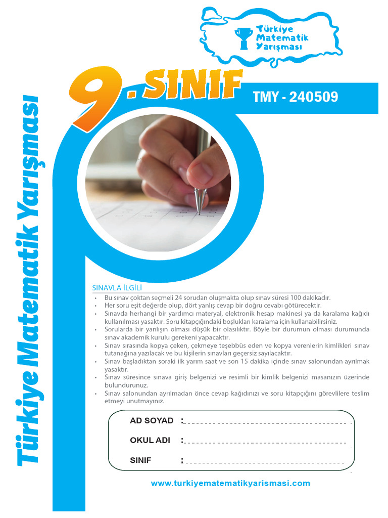 Tmy 24 9 .Sınıf Final | PDF
