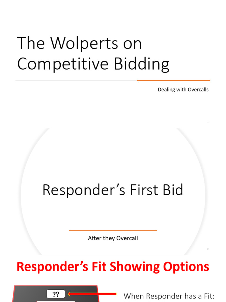 200821 Dealing with Overcalls 1 (1) | PDF | Contract Bridge