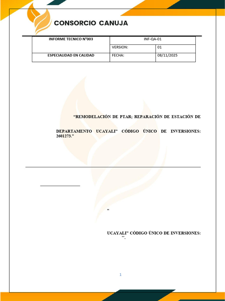 Plan de Gestion de Calidad Ok | PDF | Seguridad y salud ocupacional ...