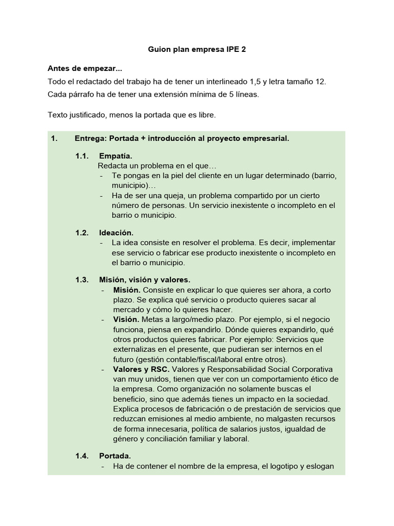 Guía para Crear un Plan de Empresa IPE | PDF | Impuestos | Deuda