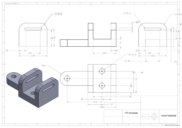 Isometric 2d Drawing | PDF