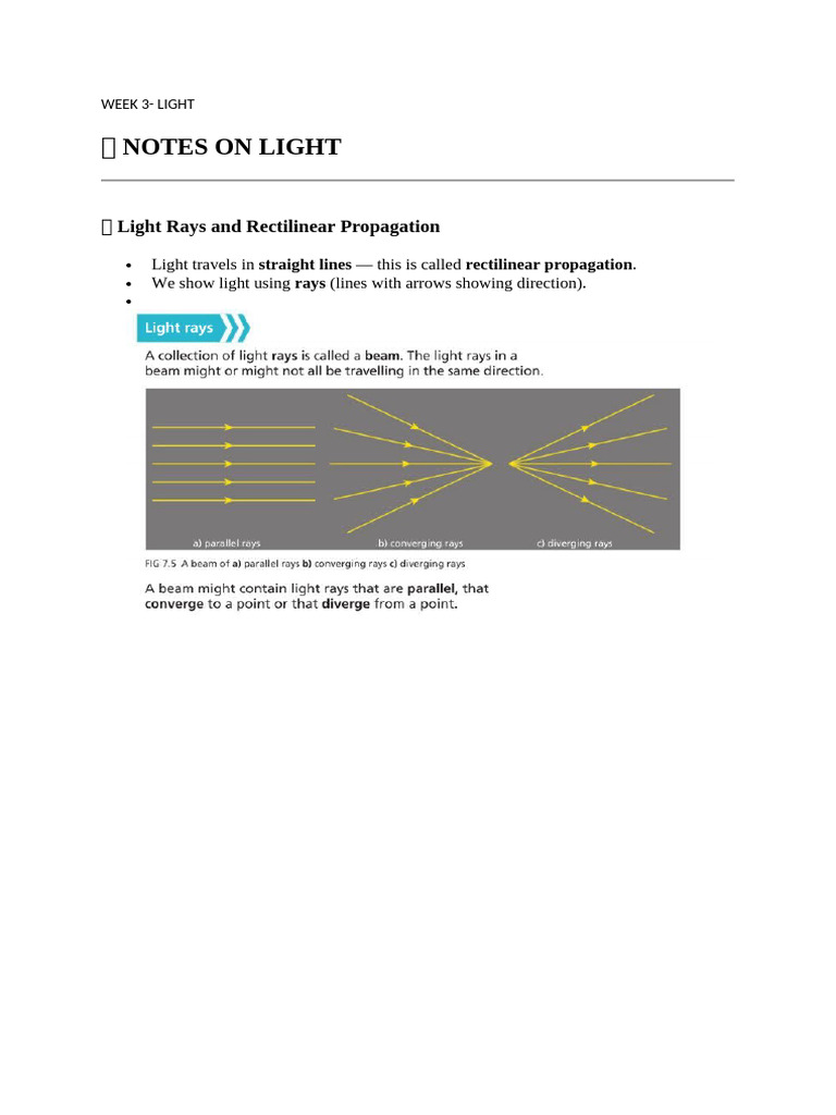 Week 3 Light | PDF
