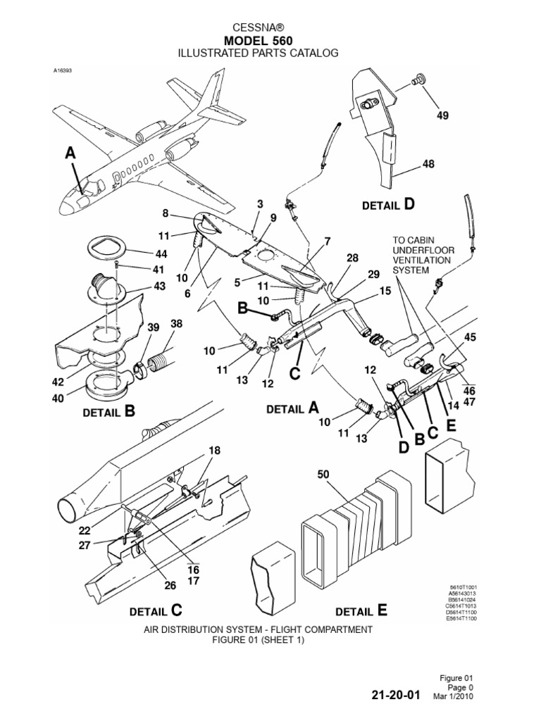 21-20-01 - Air Distribution System - Flight Compartment Figure 01 ...