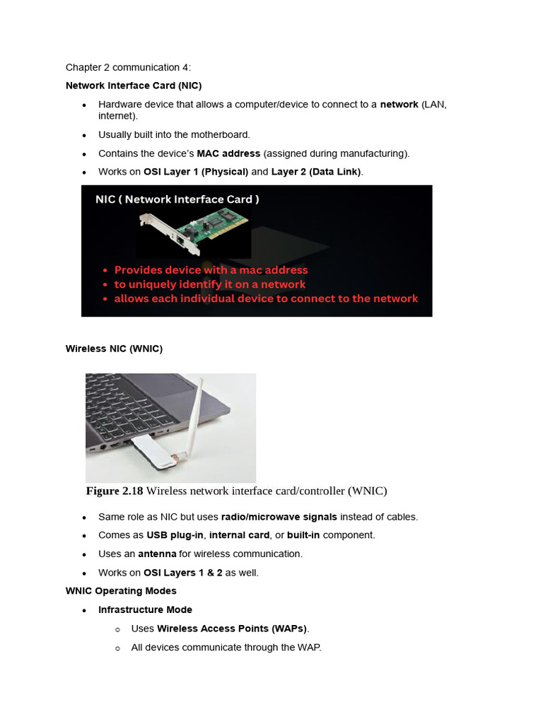 Chapter 2 Communication 4 | PDF | Computer Network | Network Interface ...