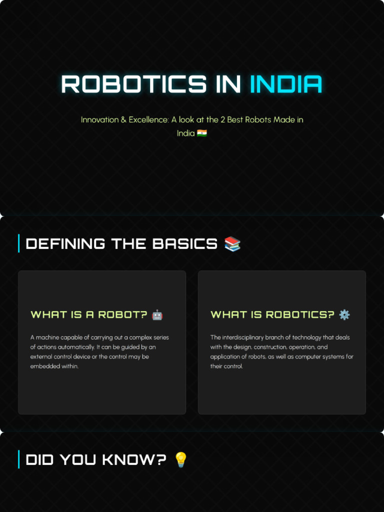 Robots in India | PDF