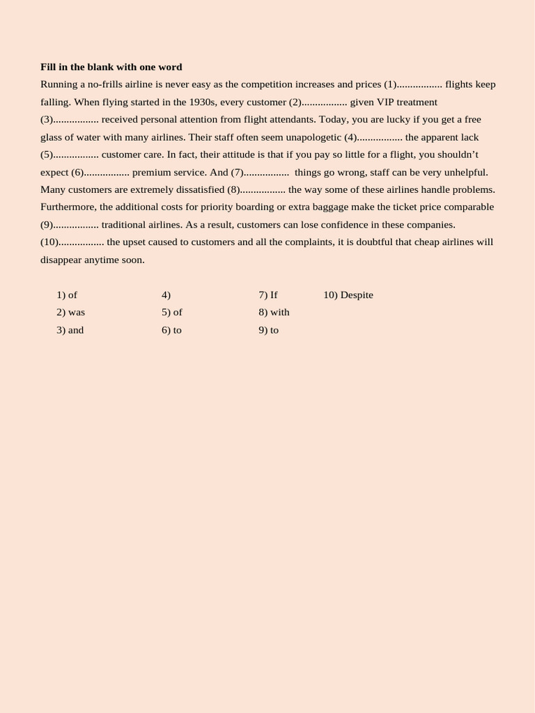Cloze Test | PDF