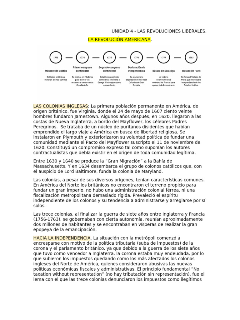 Unidad 4 - Las Revoluciones Liberales | PDF | Immanuel Kant | Idealismo