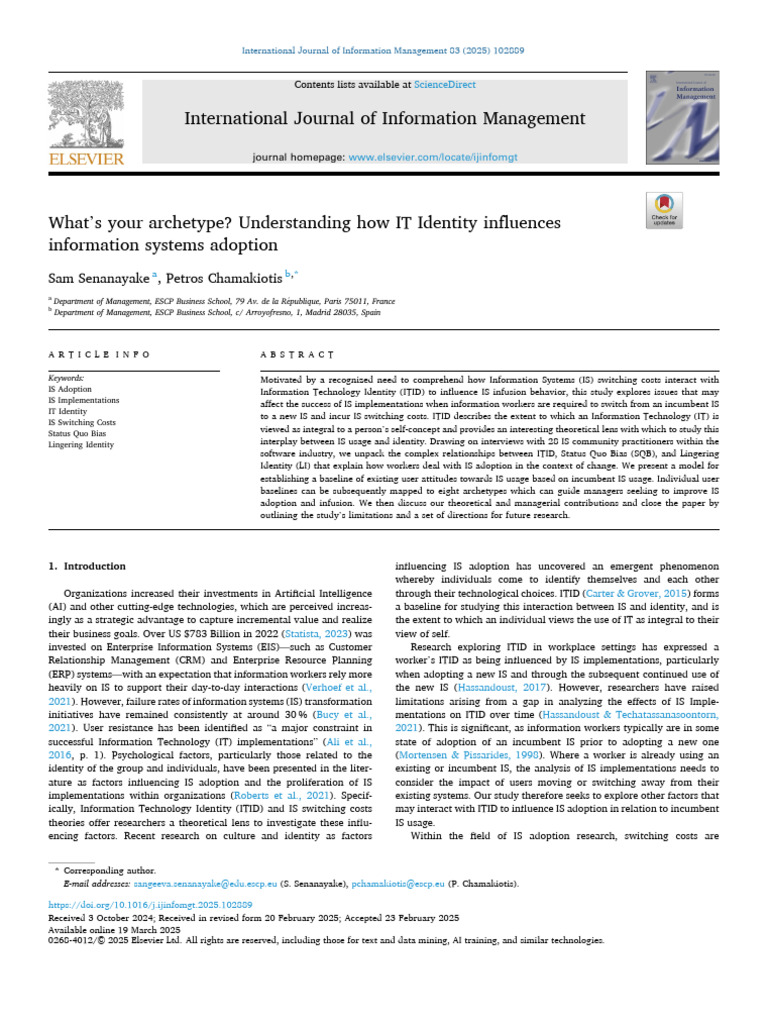 What’s Your Archetype Understanding How IT Identity Influences ...