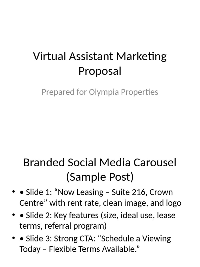Olympia Virtual Assistant Pitch Deck | PDF
