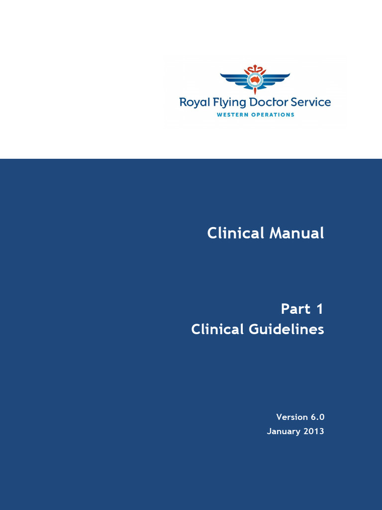 Clinical Manual - Part 1 - Clinical Guidelines 2013 | PDF ...