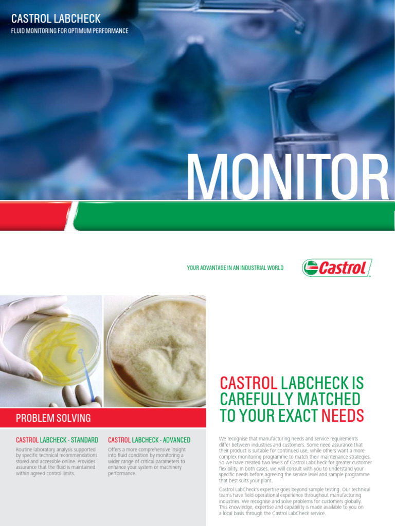 Castrol LabCheck: Fluid Monitoring Solutions | PDF