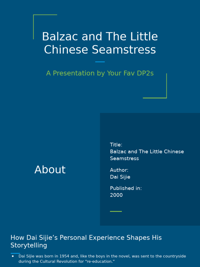 Balzac and the Little Chinese Seamstress Analysis | PDF | Cultural ...