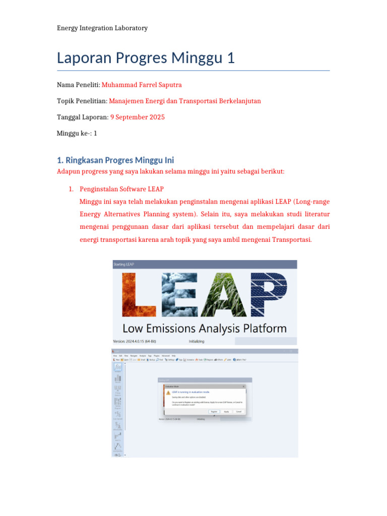Progress Minggu 1_Muhammad Farrel Saputra | PDF