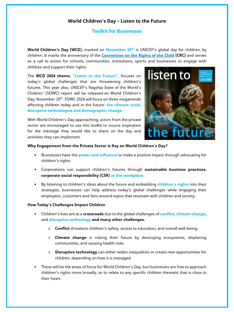 Business Toolkit Wcd 2024 | PDF | Corporate Social Responsibility ...