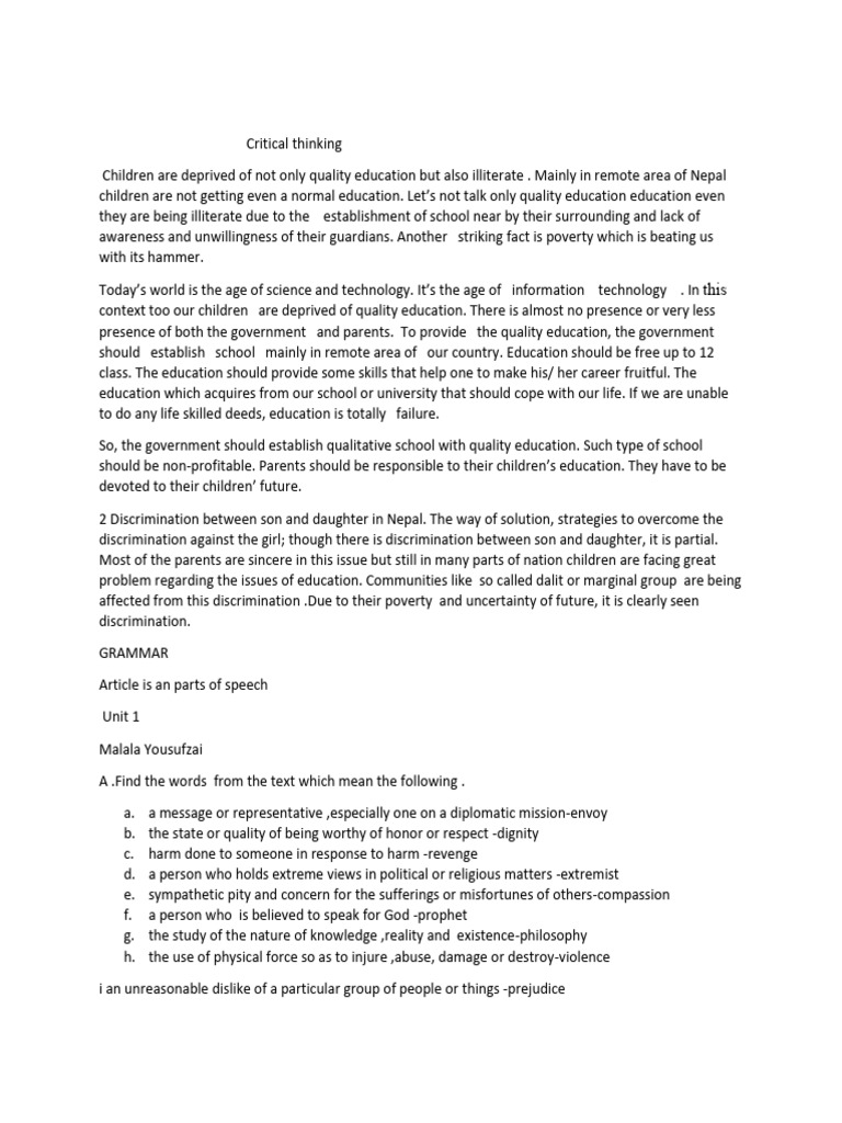 Class 11 English | PDF | Adverb | Part Of Speech