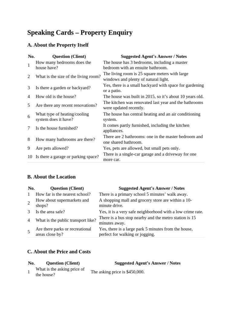 Speaking Cards 1 Pdf Prices Room
