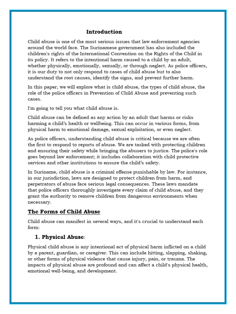 Child Abuse Correctie Powe | PDF