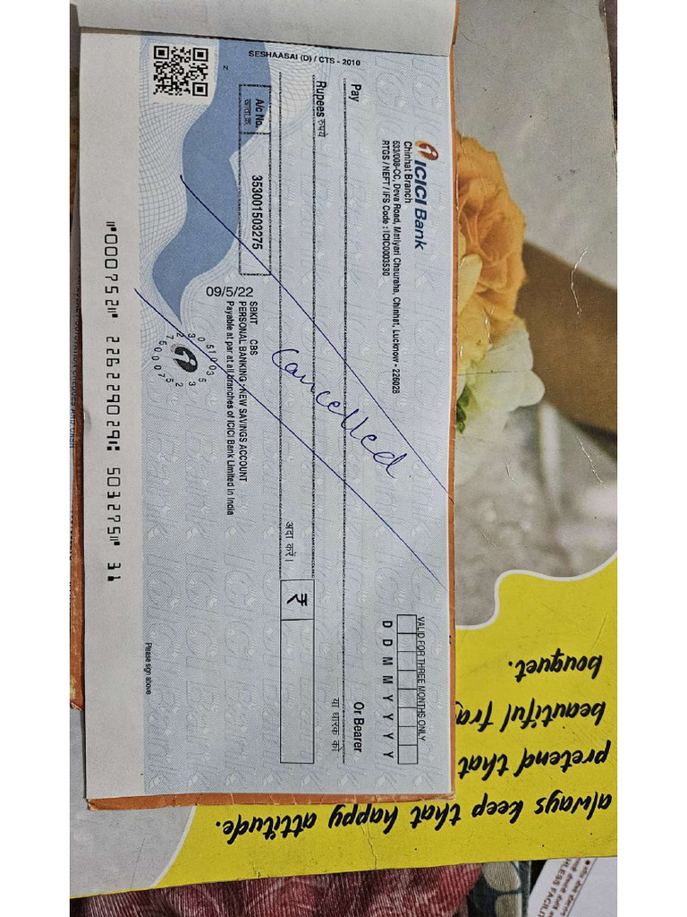 Cancelled Cheque | PDF