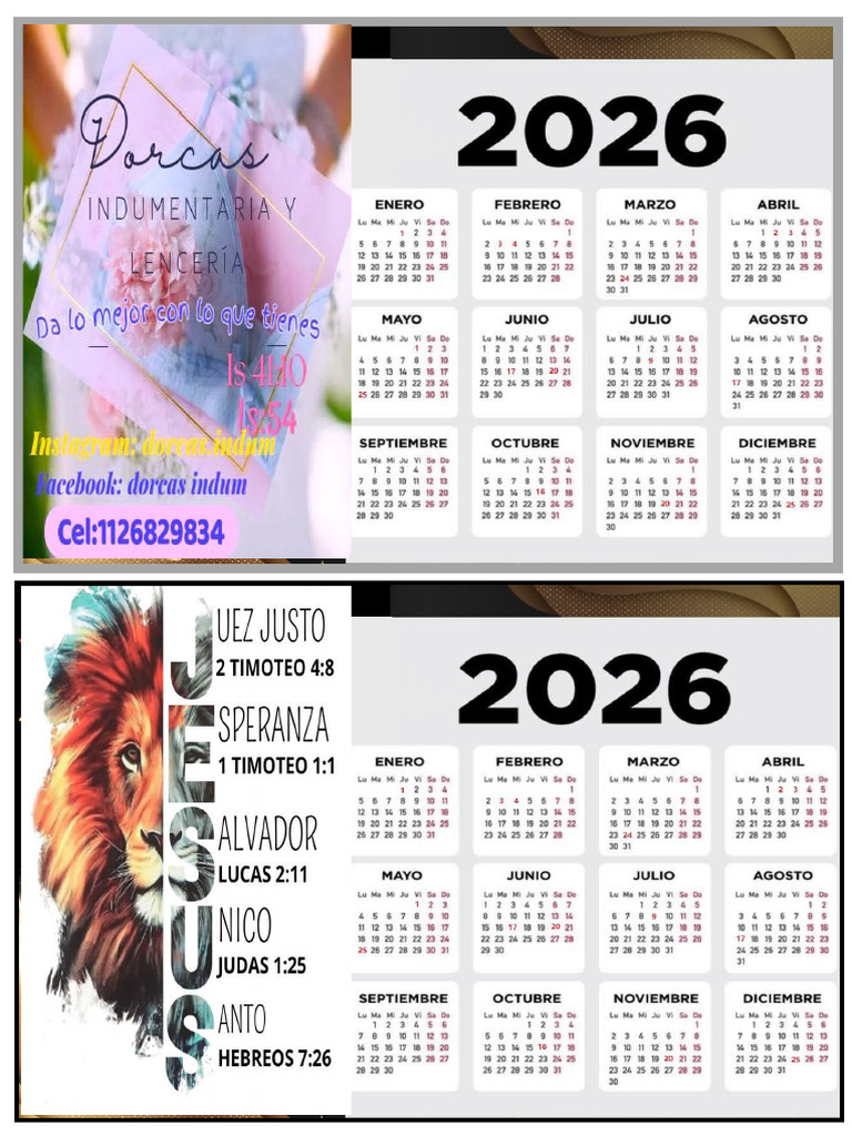 Almanaques 2026 | PDF