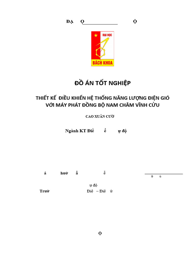 Thiết Kế Điện Gió Với Máy Phát Nam Châm Vĩnh Cửu_final | PDF