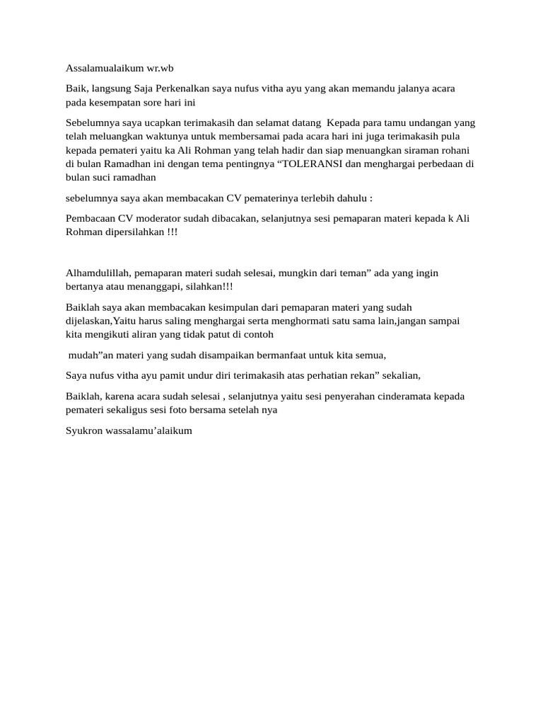 Teks Moderator | PDF