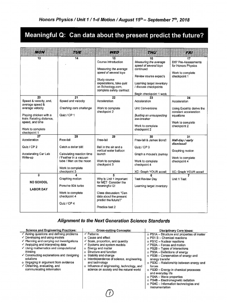 Unit 1 Packet | PDF