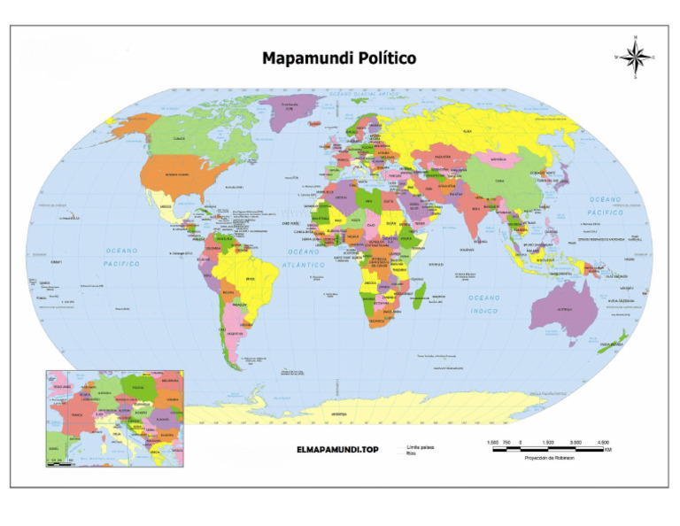 Mapa Mundi Color | PDF