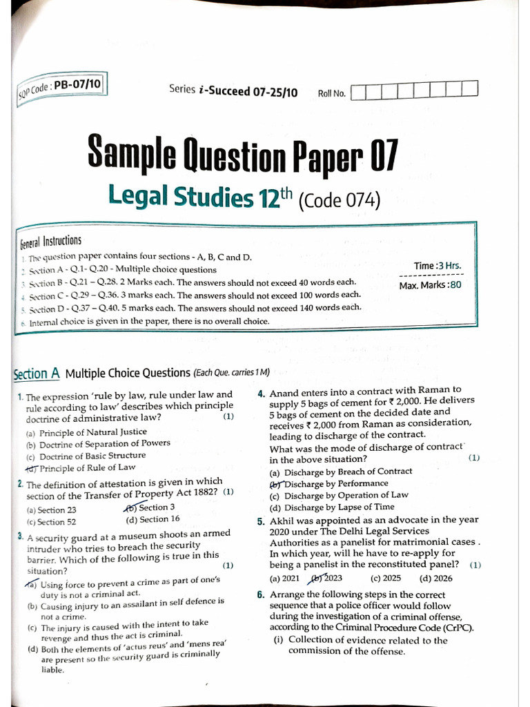 Sample 7 Pol Sci Class 12 Cbse | PDF