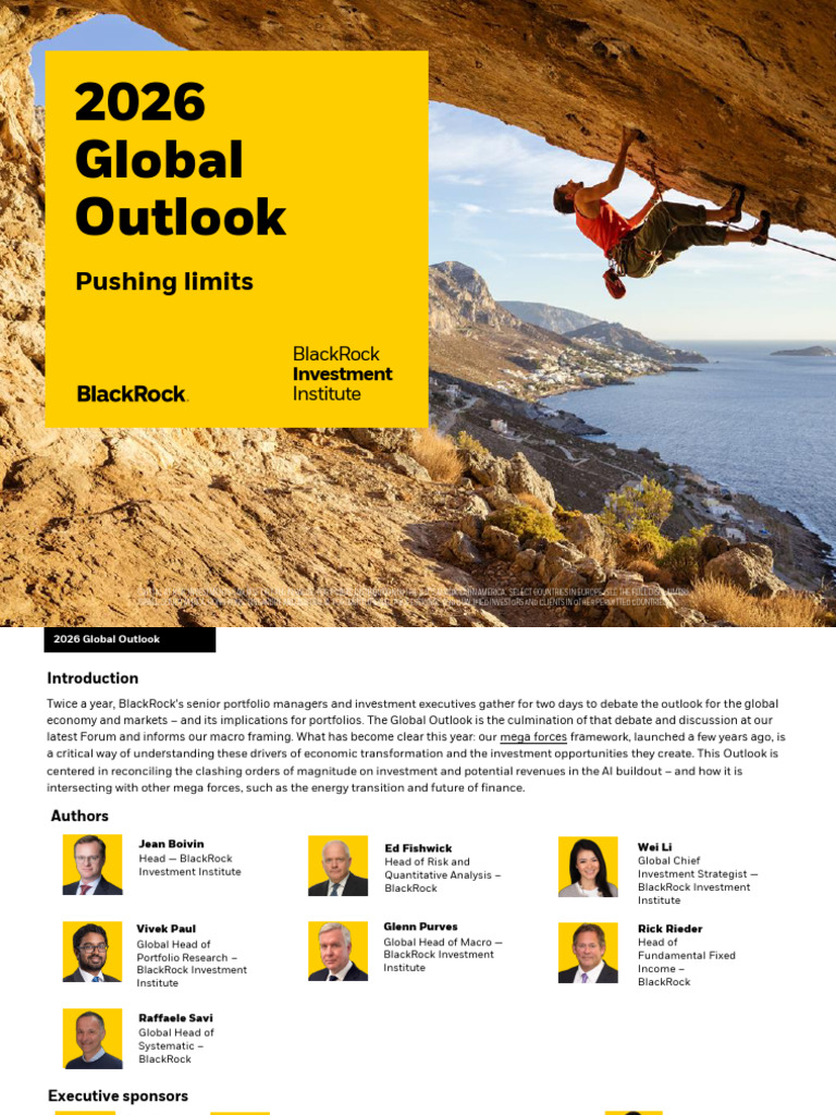 2026 Global Economic Outlook by BlackRock | PDF | Investing ...