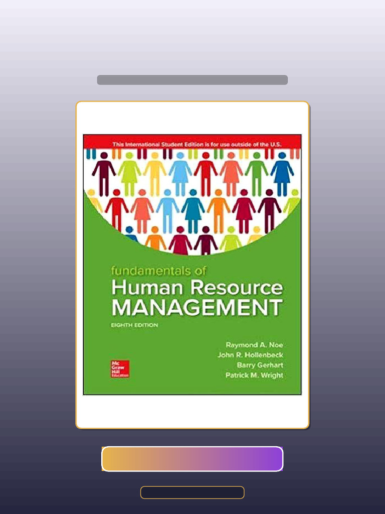 Test Bank For Fundamentals of Human Resource Management 8th Edition ...