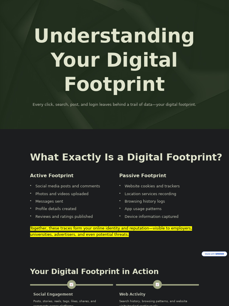 Understanding Your Digital Footprint | PDF | Security | Computer Security