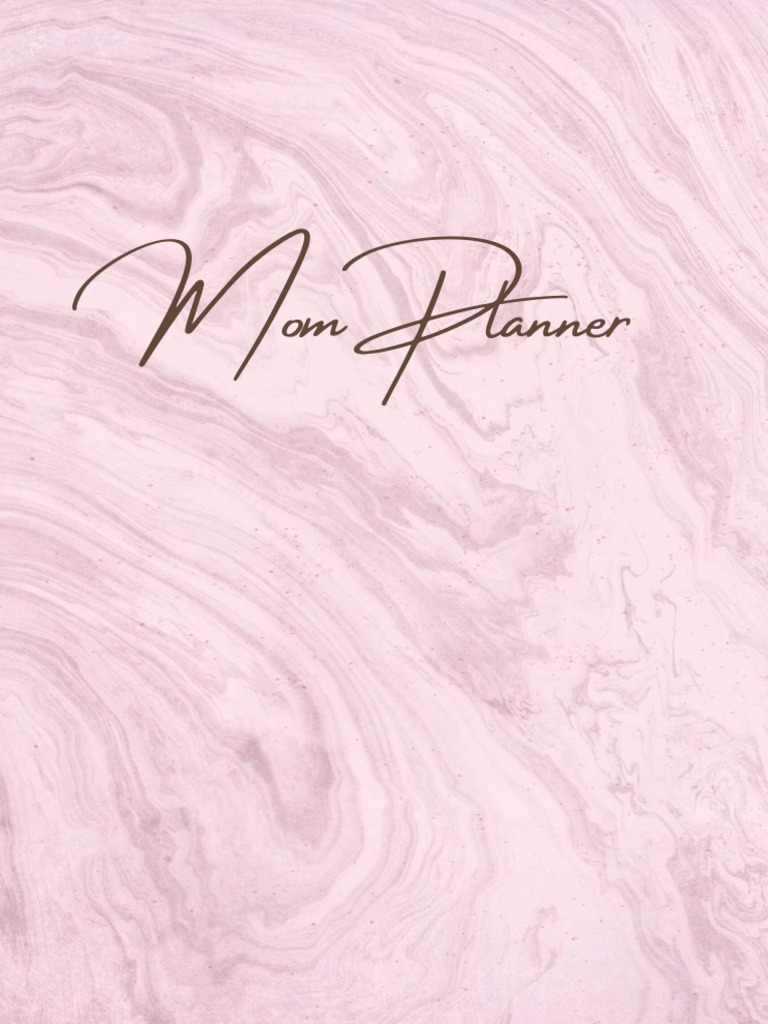 Mom Planner | PDF | Meal | Lunch
