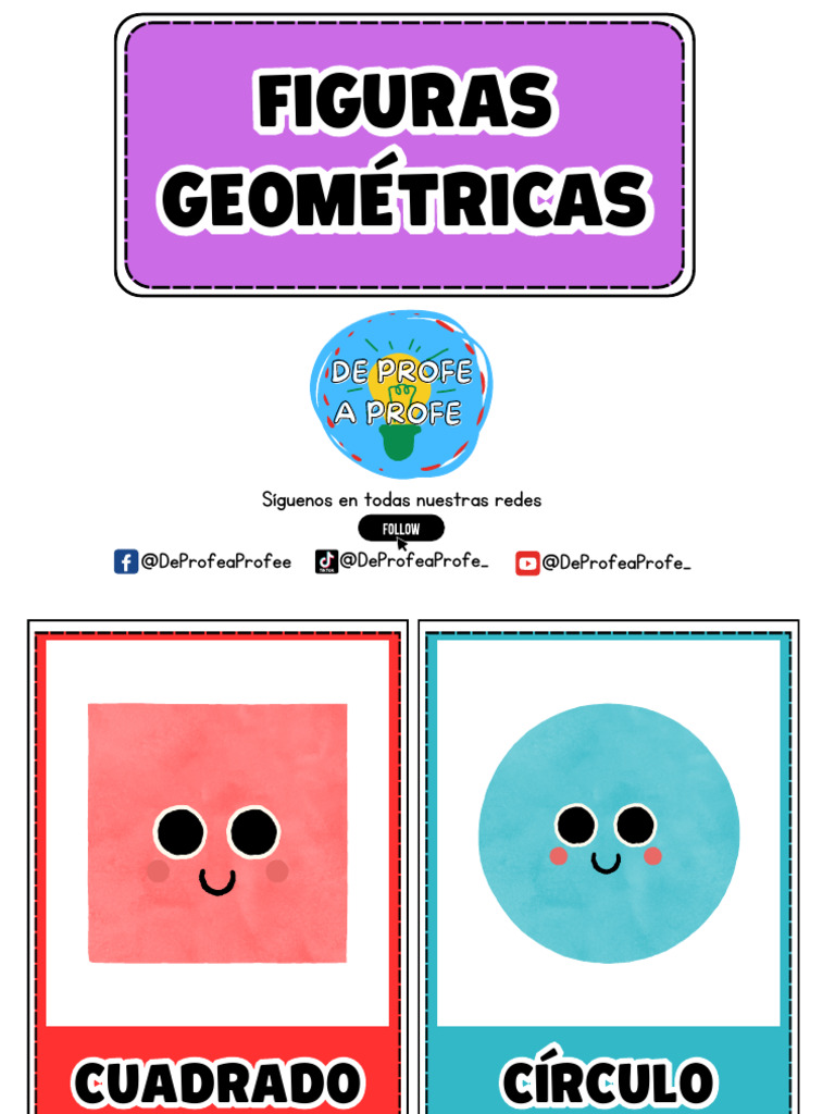 Tarjetas Figuras Geométricas | PDF