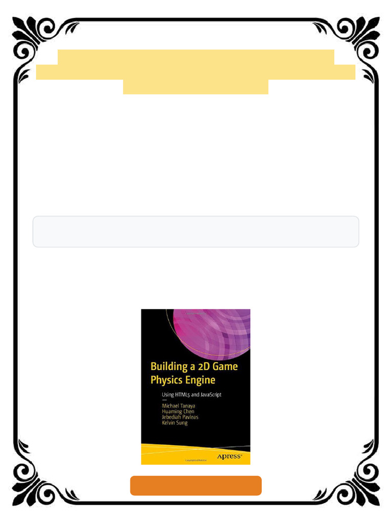 Building a 2D Game Physics Engine Using HTML5 and JavaScript Tanaya ...