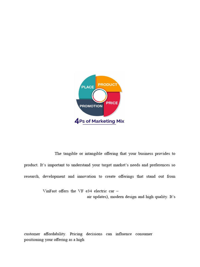 Understanding the Marketing Mix Essentials | PDF | Marketing | Pricing